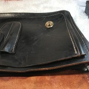 Bags | Mens Briefcase Worn In Look Leather | Poshmark